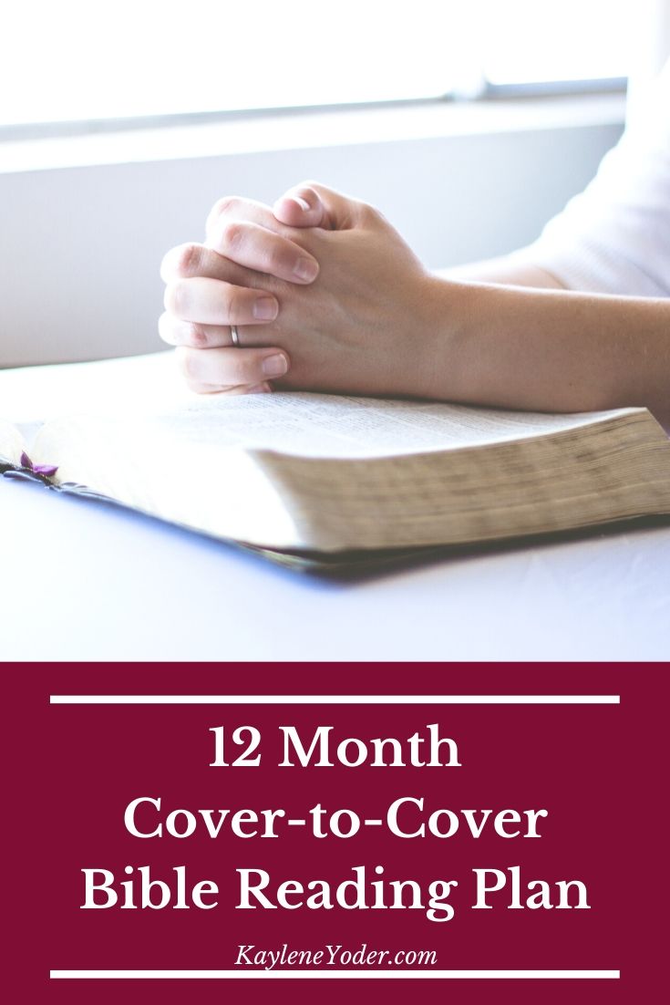 365 Day Cover To Cover Bible Reading Plan Kaylene Yoder
